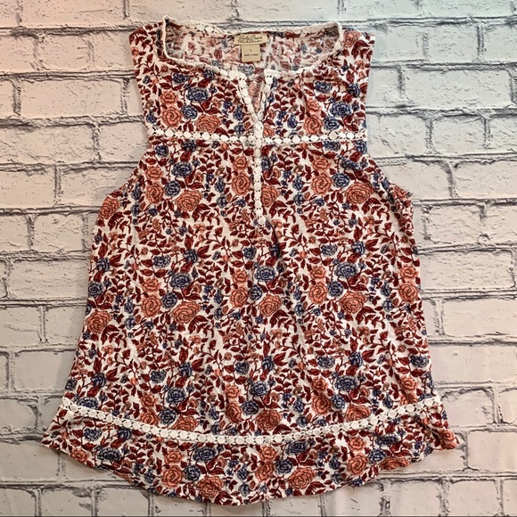 Lucky Brand | Tops | Lucky Brand Floral Tank Top | Poshmark